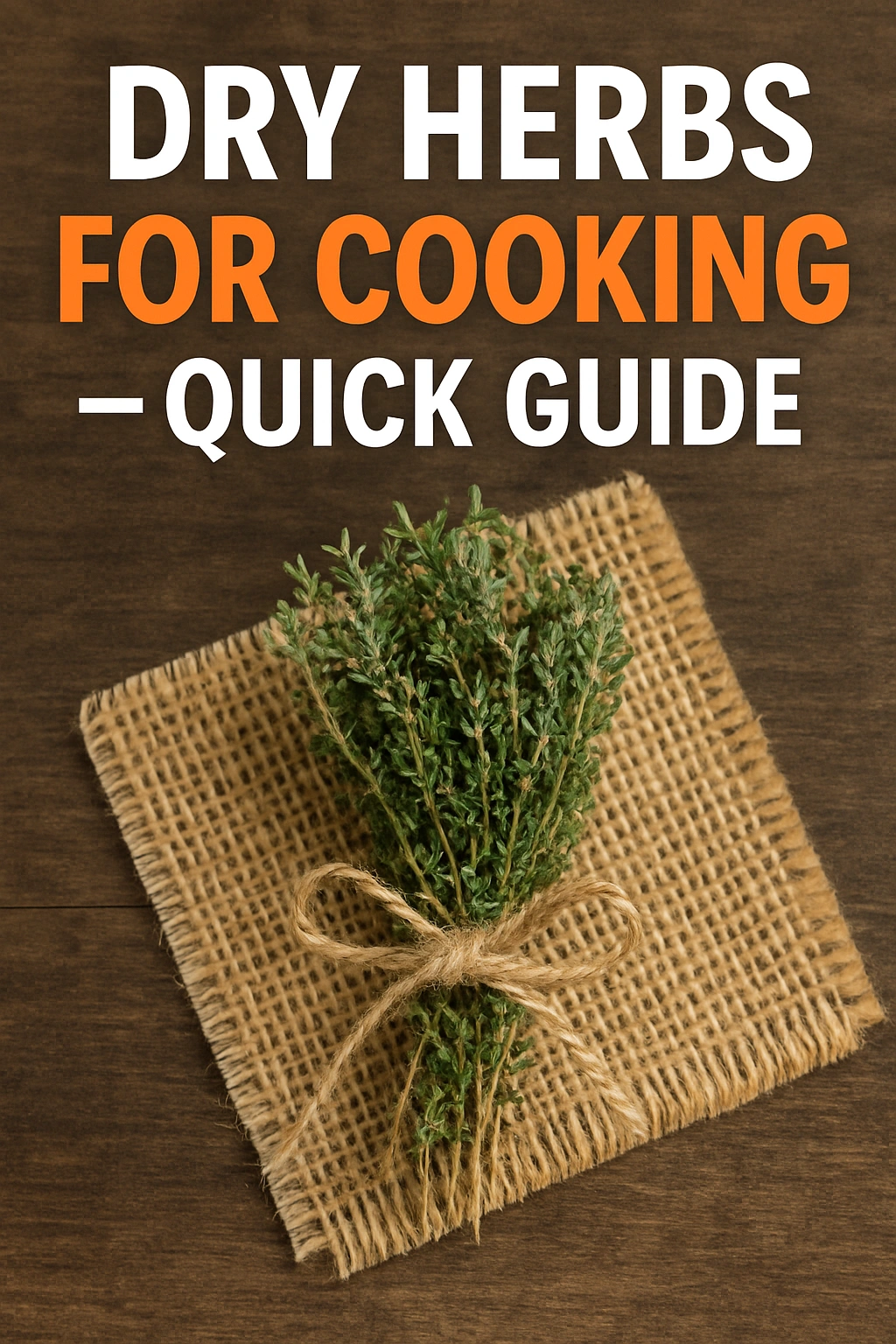 Dry Herbs for Cooking — Quick Guide - Start a Garden